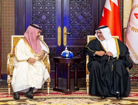 جريدة الرياض ولي عهد البحرين يستقبل وزير الخارجية