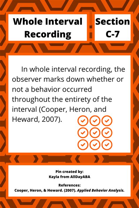 Time Sampling Interval Recording And Other Sampling Procedures Aba