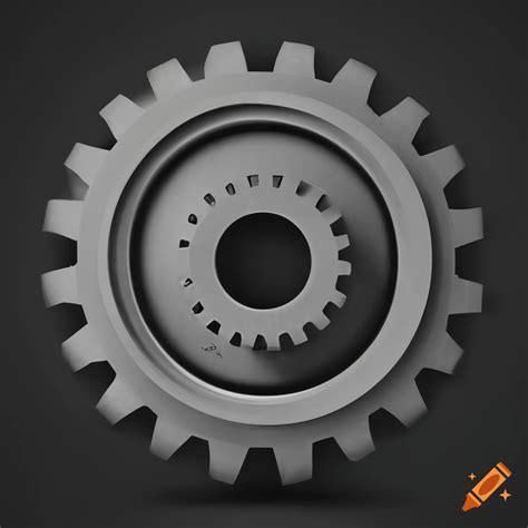 Realistic Black Gears On A Dark Background On Craiyon