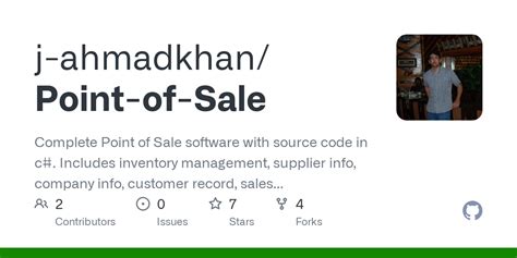 GitHub J Ahmadkhan Point Of Sale Complete Point Of Sale Software With Source Code In C