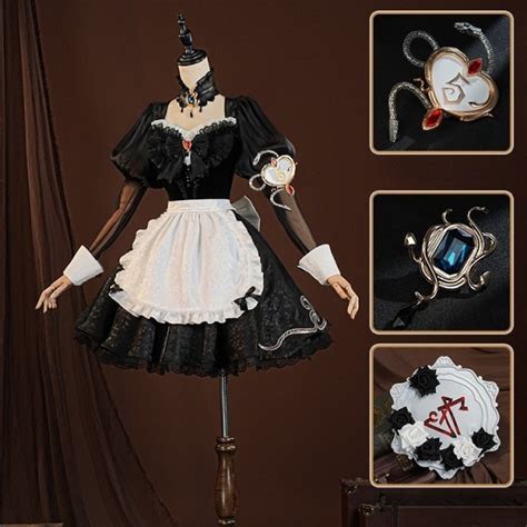 Identity V Cosplay Priestess Fiona Gilman Crimson Costume Witch Dress