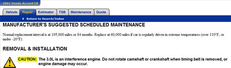 Qanda 2001 Honda Accord Engine Interference Or Non Interference