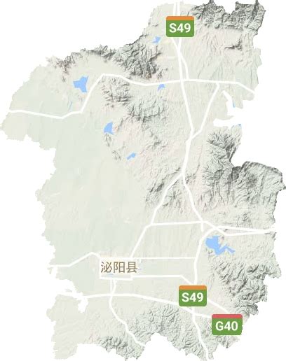 泌阳县高清地形地图