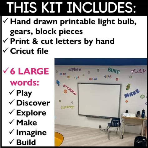 Makerspace Decor Stem Bulletin Board Letters Makerspace Signs Steam Classroom