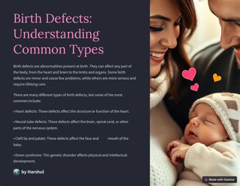 Birth Defects Understanding Common Types Pdf