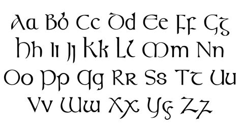 Free Irish Font Perfect For Adding An Air Printable Templates Free