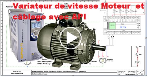 En video Variateur de vitesse du Moteur vitesses et câblage avec API génie électronique
