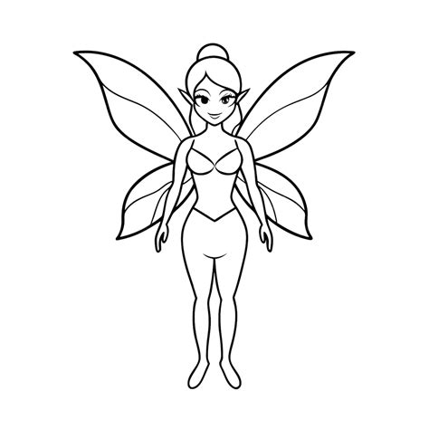 Premium Vector Outline Of Fairy Vector Illustration