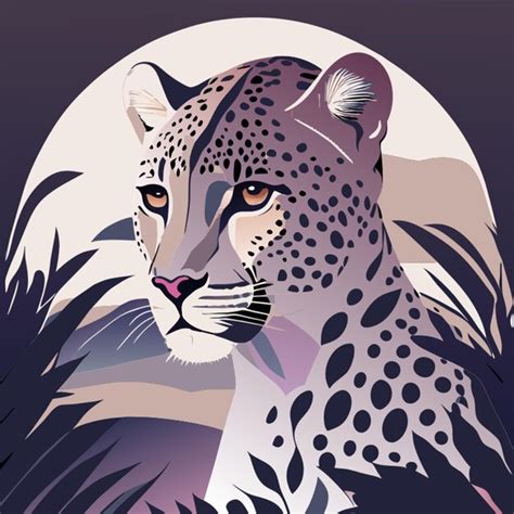 Premium Vector Cheetah Vector Illustration