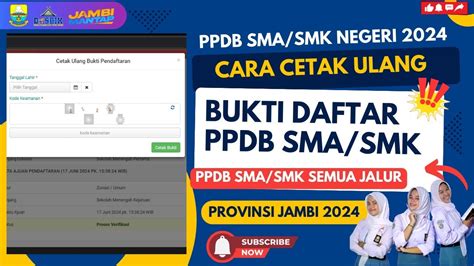 Ini Cara Daftar Ulang Ppdb Provinsi Jambi 2024 Dan Berkas Persyaratannya Aktual Dan Terkini