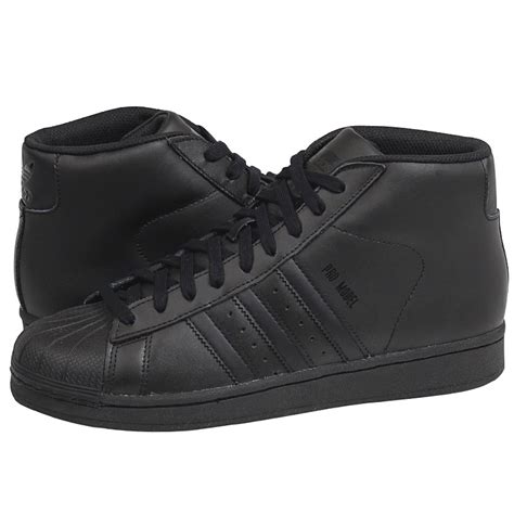 Adidas Pro Model Black Mens Trainers Boots Promodel Superstar Originals New Ebay