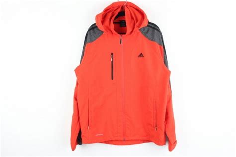 아디다스 오렌지 후드 생활방수 자켓110 세컨웨어