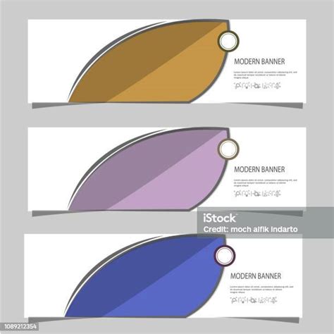 現代橫幅範本向量設計向量圖形及更多商務圖片 商務 商標 圓形 Istock