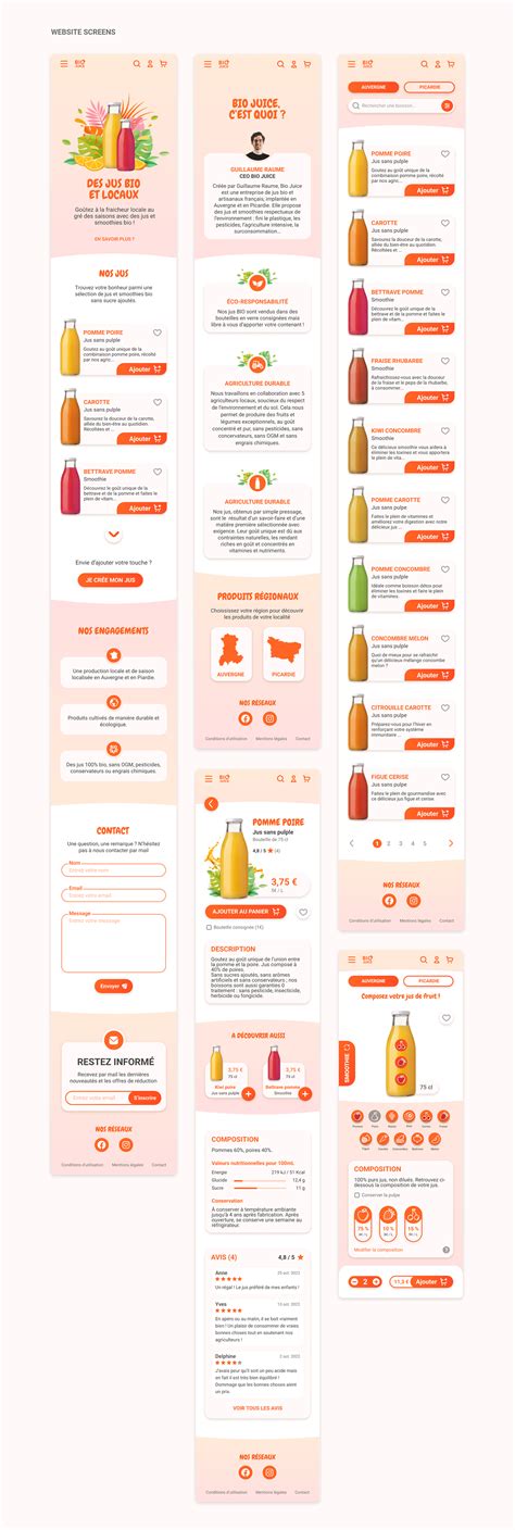 Bio Juice Mobile Website On Behance