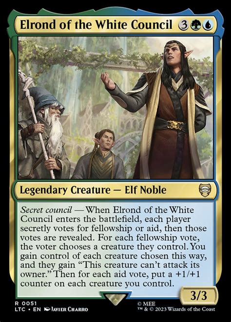 Elrond Of The White Council · Tales Of Middle Earth Commander Ltc 51