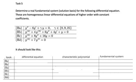 solved determine a real fundamental system solution basis