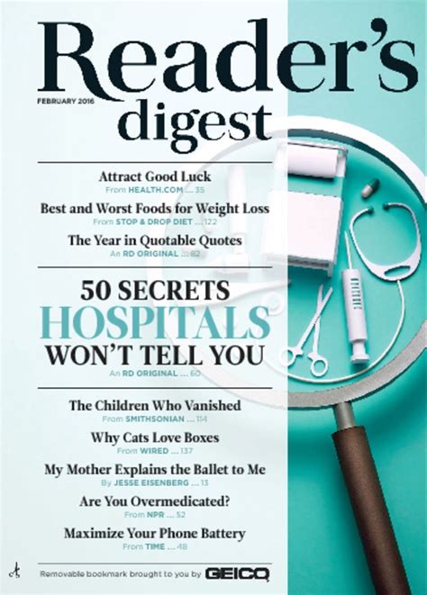 5185 Readers Digest Cover 2016 January Issue