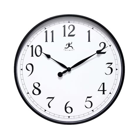 Infinity Instruments 18 In Round Black Plastic Indoor Classic Wall
