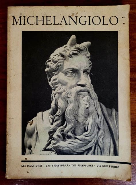 Livro Com As Esculturas De Michelangelo Livro Italiano 1963 Casa Do