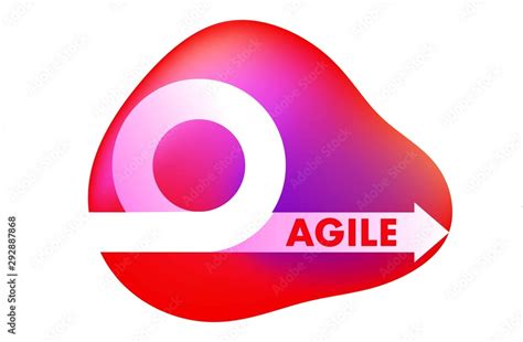 Agile Development Methodology Icon Vector Illustration Agile Life Cycle Icon Vector People