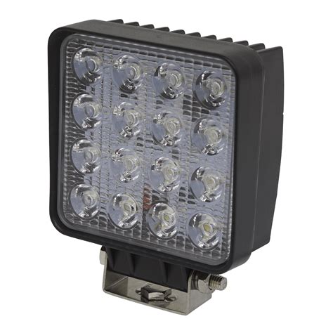 48w Led Square Worklight With Mounting Bracket Led5s Sealey