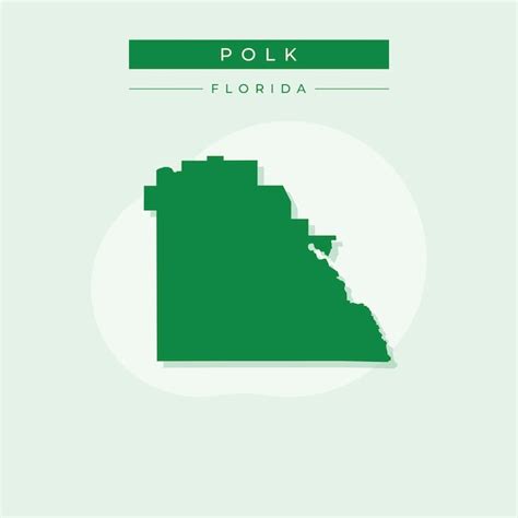 Premium Vector Vector Illustration Vector Of Polk Map Florida