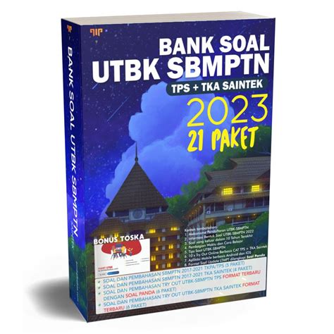 Jual Bebas BANK SOAL UTBK SBMPTN TPS TKA SAINTEK 2023 UPDATE TERBARU