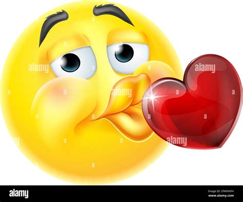 Emoticon Kiss Love Emoji Face Fotos Und Bildmaterial In Hoher