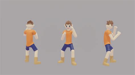 Free 3d Character 10 Animations Inverse Kinematics And Shape Keys