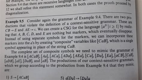 Context Sensitive Grammar For A 2n Mid Ngeq 0 Computer