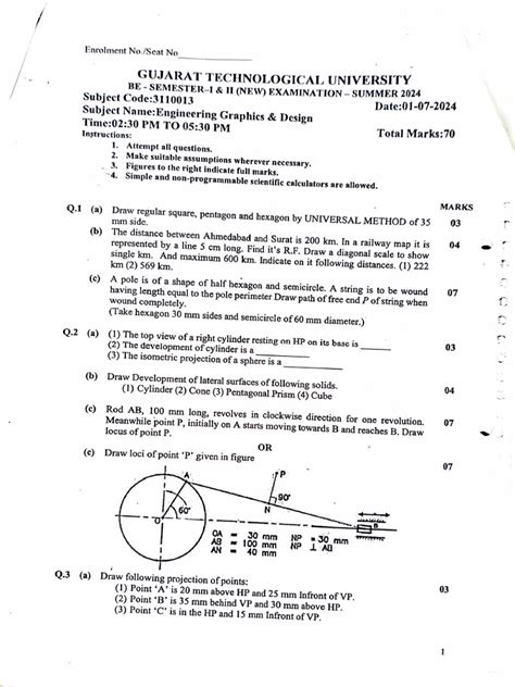 Egd Gtu Paper Solution Pdf