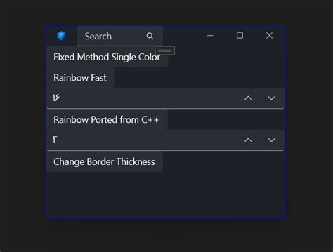 Rainbow Border Effect For Window Frame Is Missing Some Colors