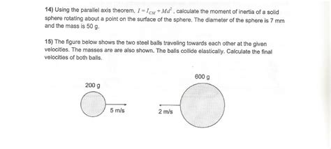 Solved Using The Parallel Axis Theorem I IcM Md Chegg