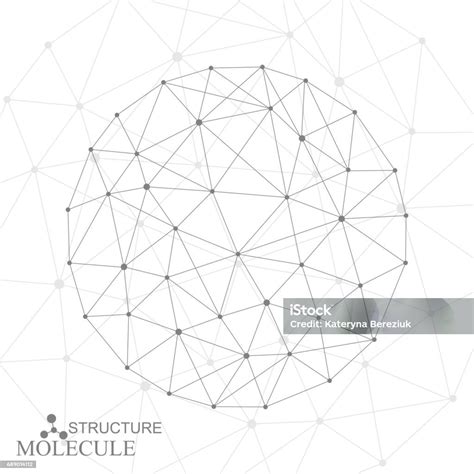 結構分子和通信dna 原子神經元科學的概念為您的設計帶點的連接線醫學技術化學科學背景向量插圖向量圖形及更多neuron Schema圖片