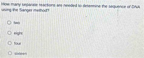Solved How Many Separate Reactions Are Needed To Determine The