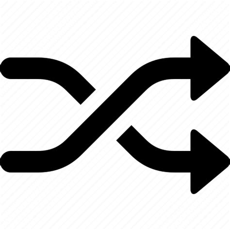 Control Media Mix Random Randomize Rearrange Shuffle Icon