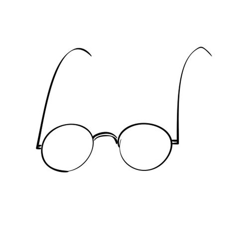 Retro Glasses Drawing