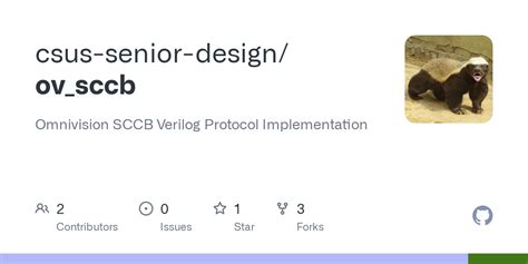 Github Csus Senior Designovsccb Omnivision Sccb Verilog Protocol