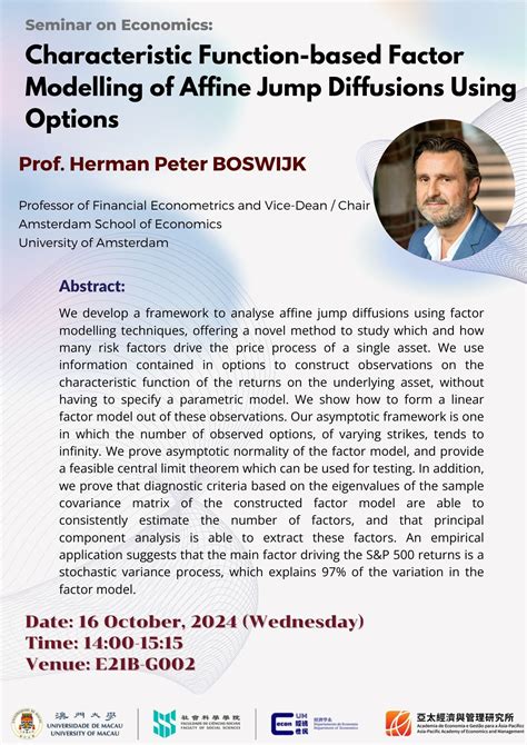 Fss Econ Seminar Characteristic Function Based Factor Modelling Of