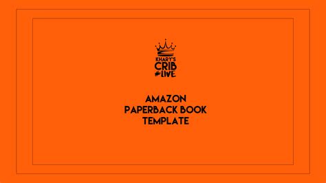 Amazon Kdp X Book Cover Template