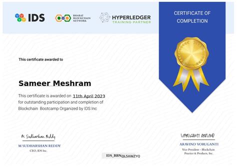 Sameer Meshram On Linkedin Blockchainbootcamp Certificatecompletion