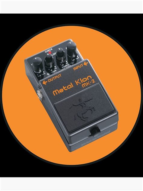 Metal Klon With Centaur For The Guitar Boss Sticker Poster For Sale