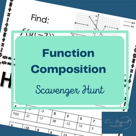 Function Composition Scavenger Hunt Tables Graphs And Equations