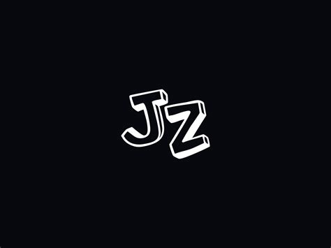 Minimal Jz Letter Logo Creative Jz Logo Icon Vector 20714460 Vector