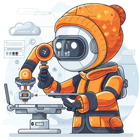 Bioinformatics Researcher It Auditor In A Illustrated Flat Minimal Design Premium Ai Generated