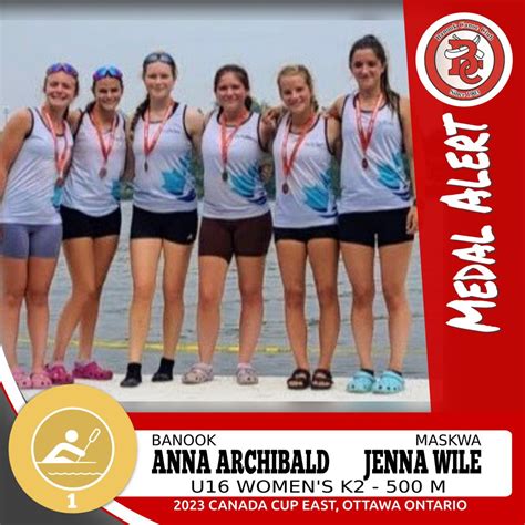 🚨 Gold Medal Alert 🚨 Anna Archibald Banook Canoe Club