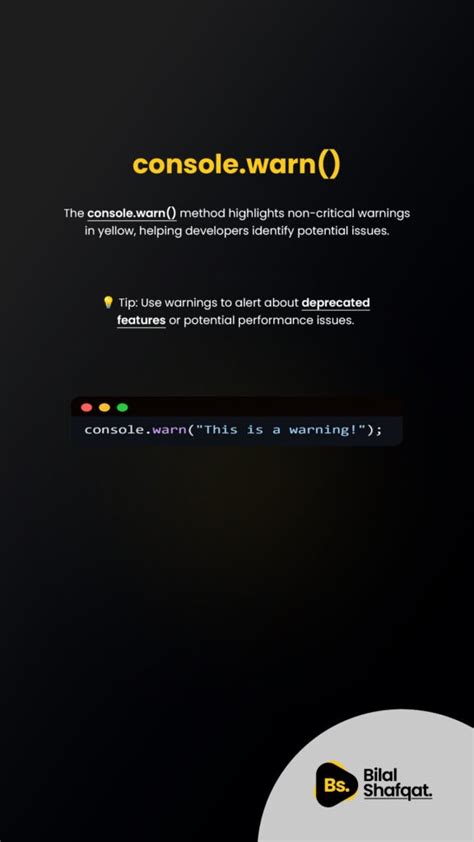 Javascript Console Methods You Must Know Bilal Shafqat