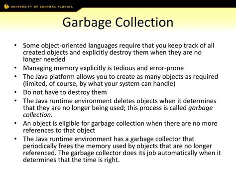 University Of Central Florida COP 3330 Object Oriented Programming