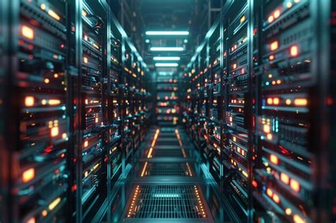 Premium Photo Cryptocurrency Mining Farm With Rows Of Powerful C