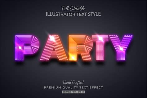 Efecto De Estilo De Texto Vector Premium